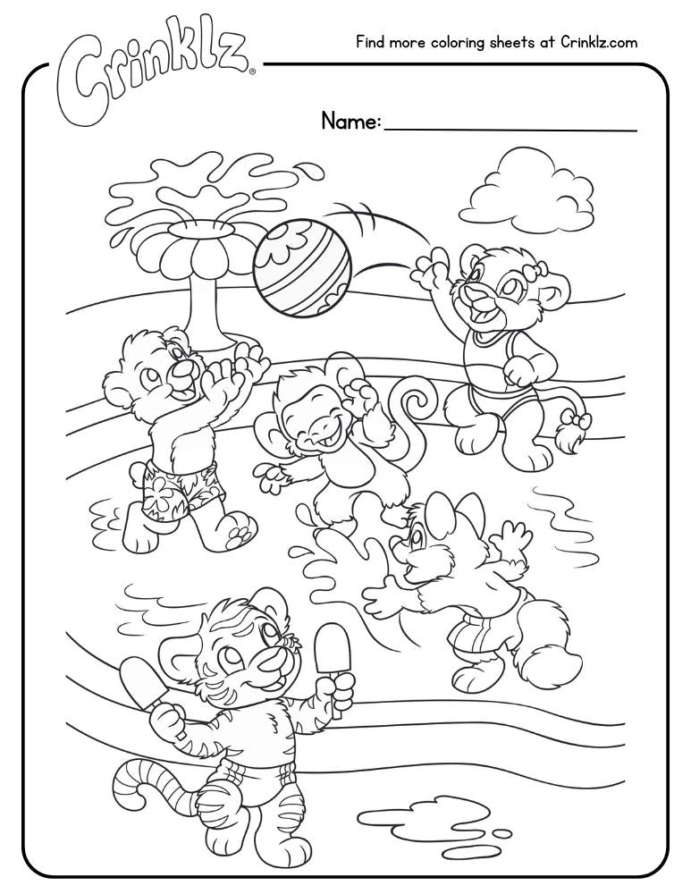 coloring pages pool