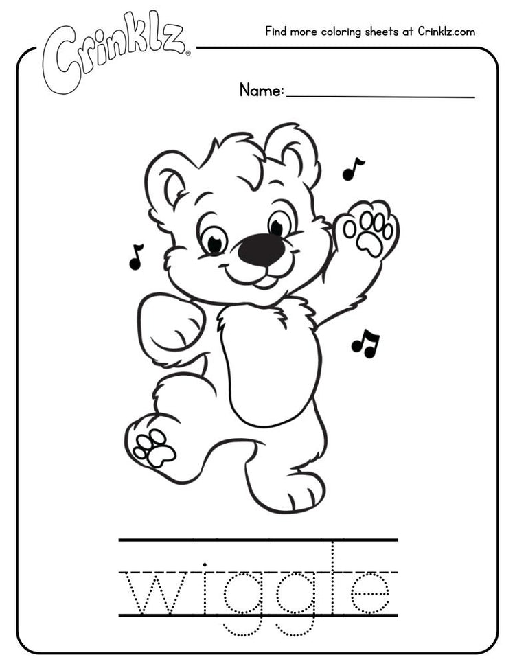 Activity Sheets – Crinklz